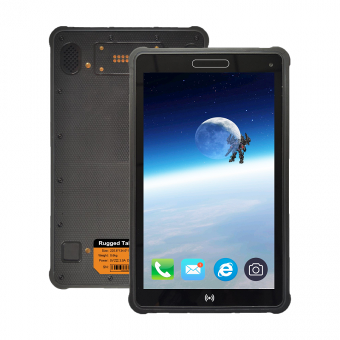 RS232 1920x1200 Android Tablet PC Barcode Scanner IP65 Waterproof